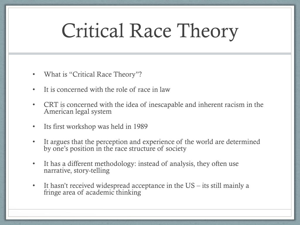 PPT - Critical legal studies, feminism and critical race theory ...