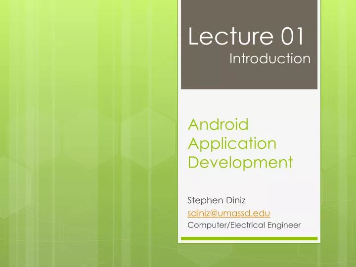PPT - Android Application Development PowerPoint Presentation, free ...