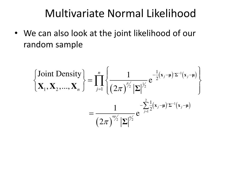 PPT - The Multivariate Normal Distribution, Part 2 PowerPoint ... PPT - The Multivariate Normal Distribution, Part 2 PowerPoint ...