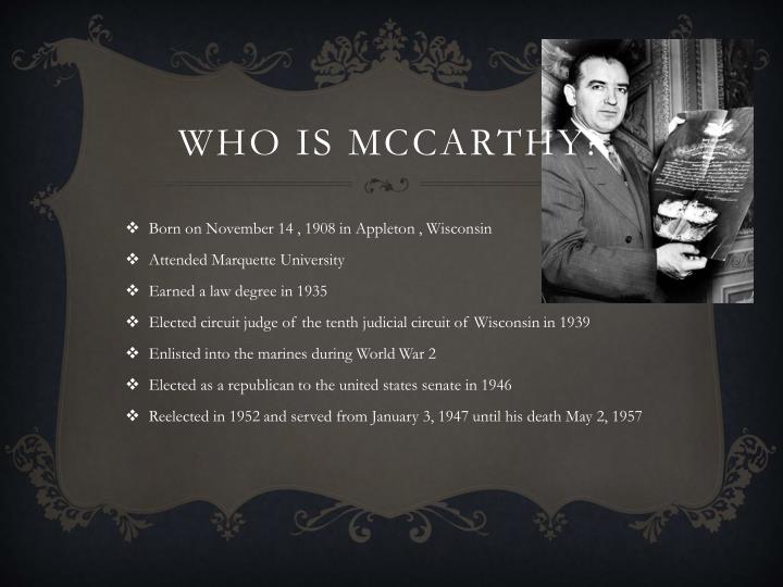 PPT - 1950’s Red Scare AND McCarthyism PowerPoint Presentation - ID:3079323