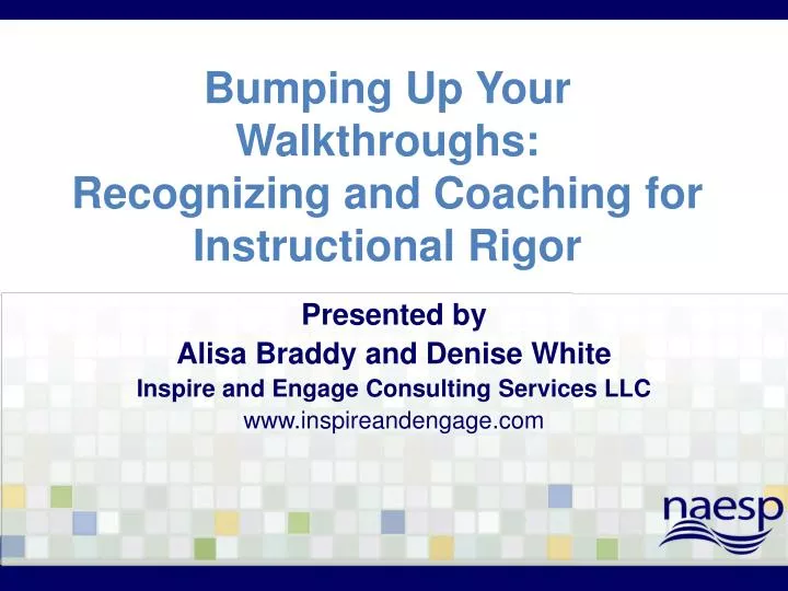 PPT - Bumping Up Your Walkthroughs : Recognizing and Coaching for ...