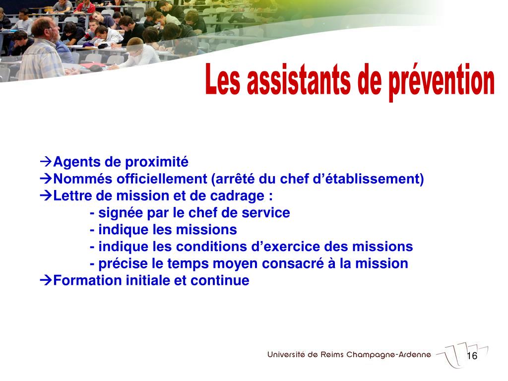 PPT - L’ORGANISATION DE LA PREVENTION DES RISQUES DANS NOS ...