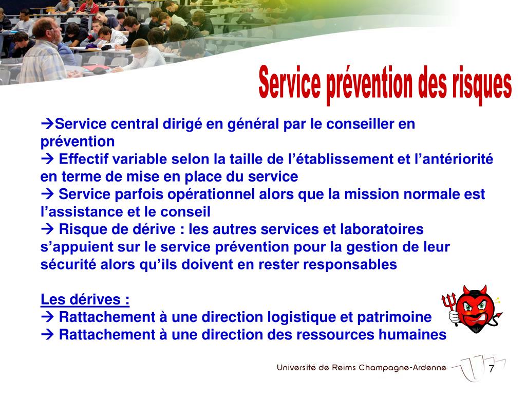 PPT - L’ORGANISATION DE LA PREVENTION DES RISQUES DANS NOS ...