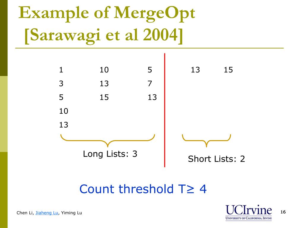 Ppt Efficient Merging And Filtering Algorithms For Approximate String Searches Powerpoint