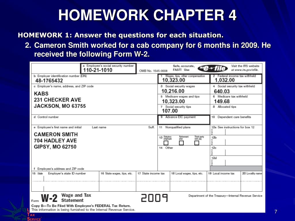 PPT - Liberty Tax Service Basic Income Tax Course Lesson 5 PowerPoint ...