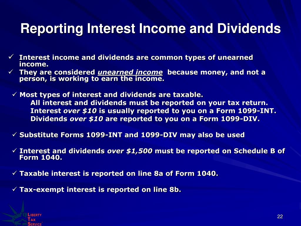 PPT - Liberty Tax Service Basic Income Tax Course Lesson 5 PowerPoint ...