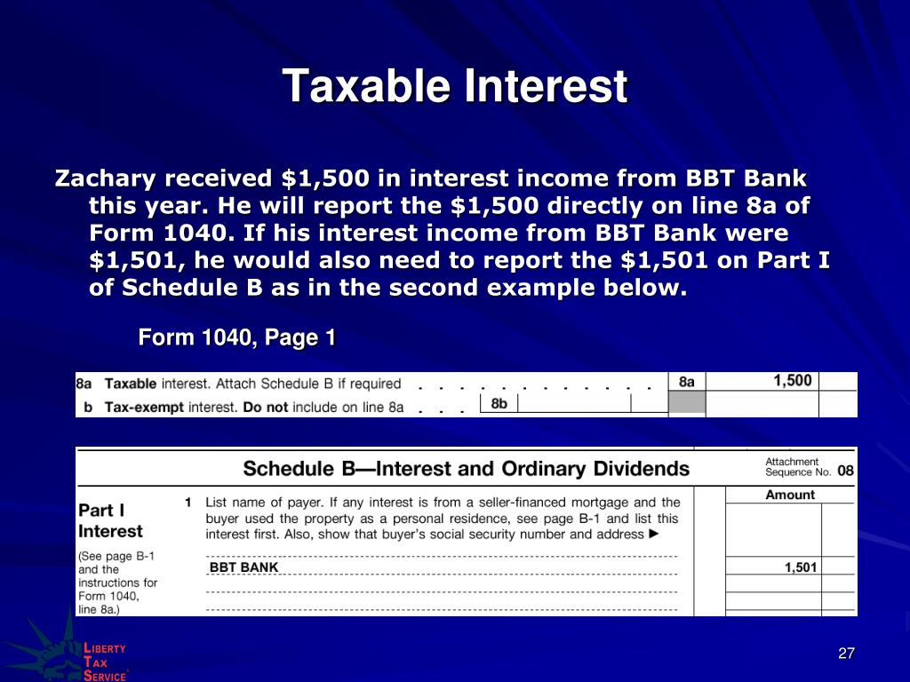 PPT - Liberty Tax Service Basic Income Tax Course Lesson 5 PowerPoint ...