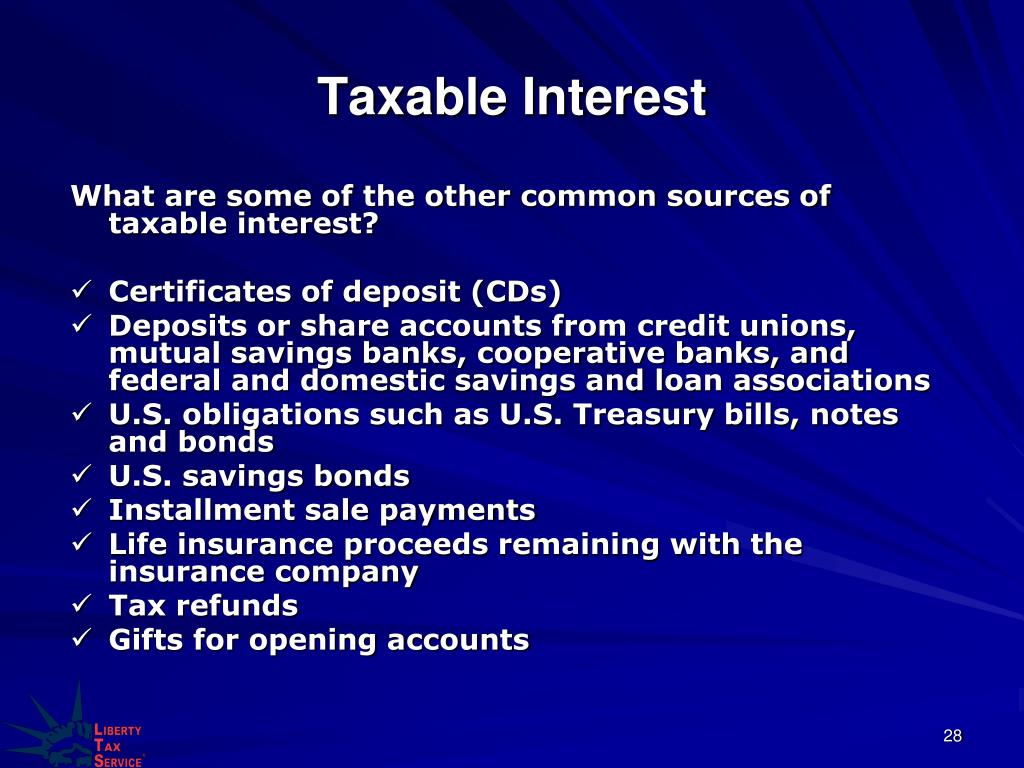PPT - Liberty Tax Service Basic Income Tax Course Lesson 5 PowerPoint ...