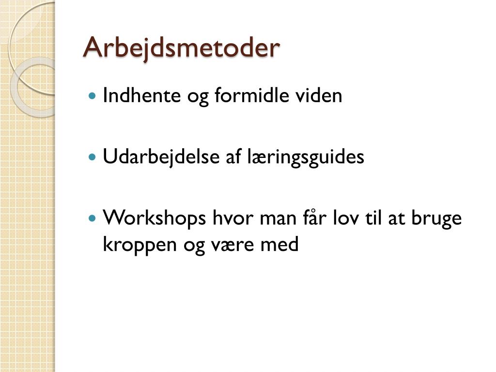 PPT - Hvordan ser dagtilbuddet ud i et drengeperspektiv PowerPoint ...