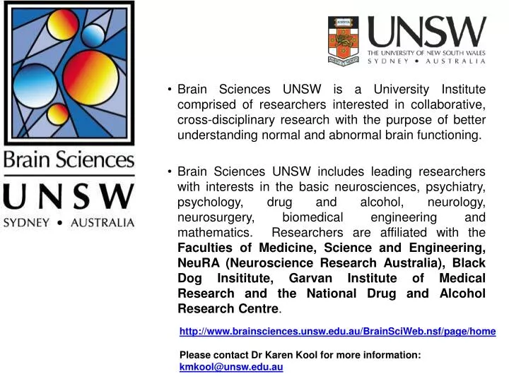 PPT - brainsciences.unsw.au/BrainSciWeb.nsf/page/home PowerPoint ...