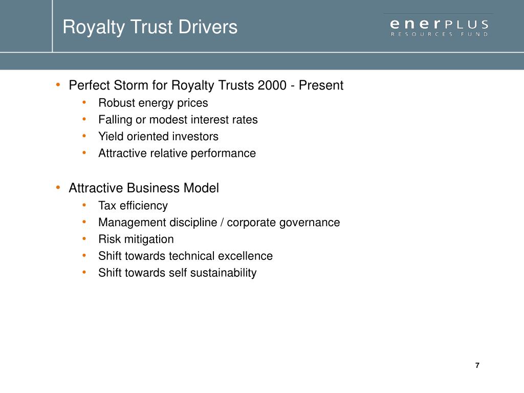 PPT - Canadian Royalty Trusts Friend or Foe? PowerPoint Presentation ...