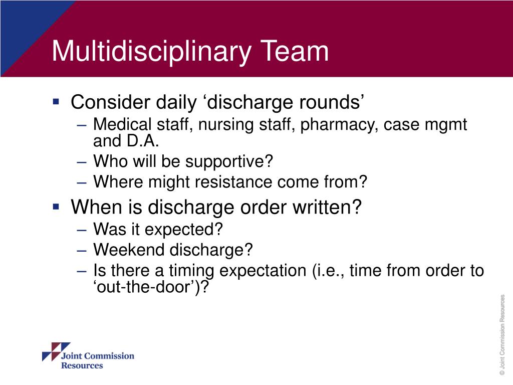 PPT - Module 2 The Re-designed Discharge Process: Patient Admission and ...