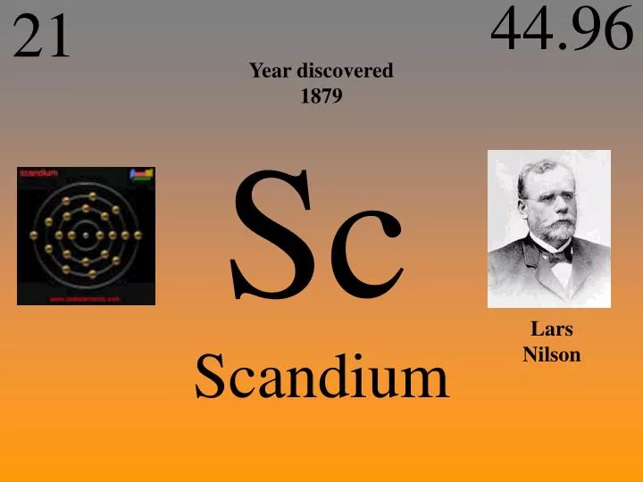 PPT - Scandium PowerPoint Presentation, free download - ID:3081860