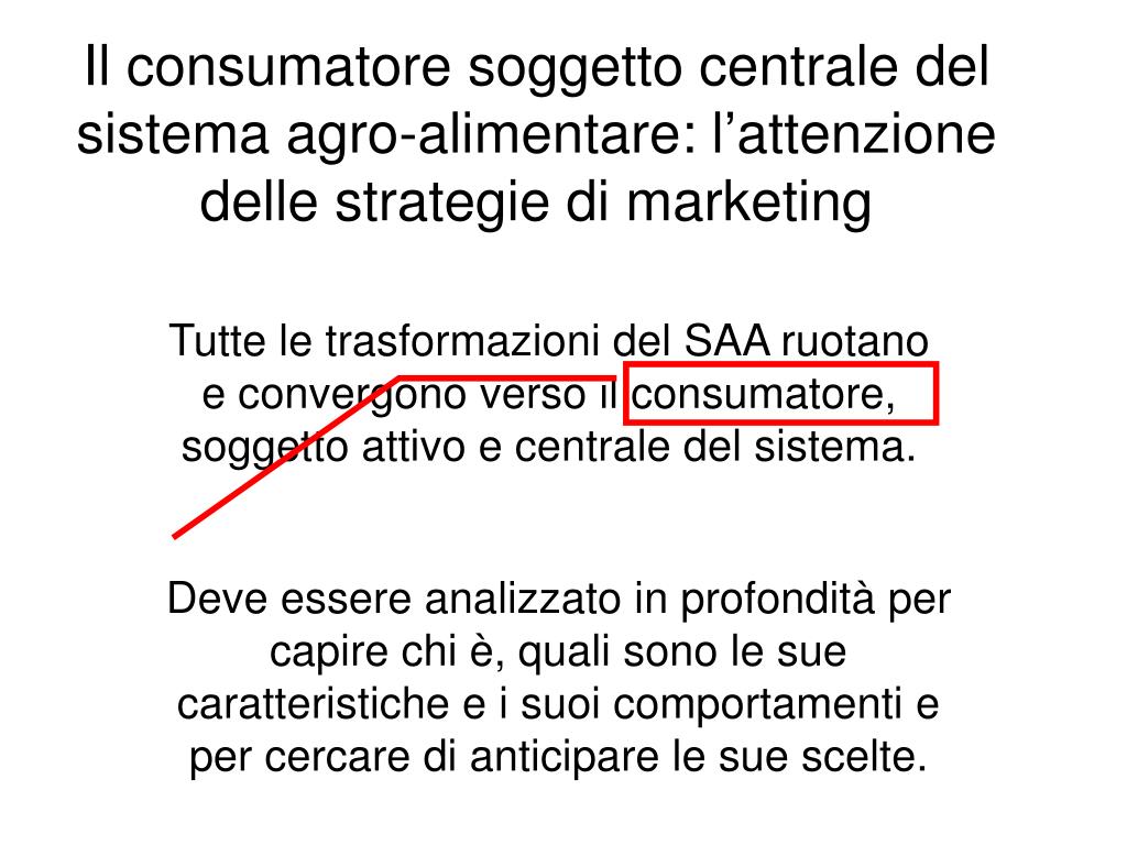 PPT - Il consumatore come soggetto del marketing agroalimentare ...