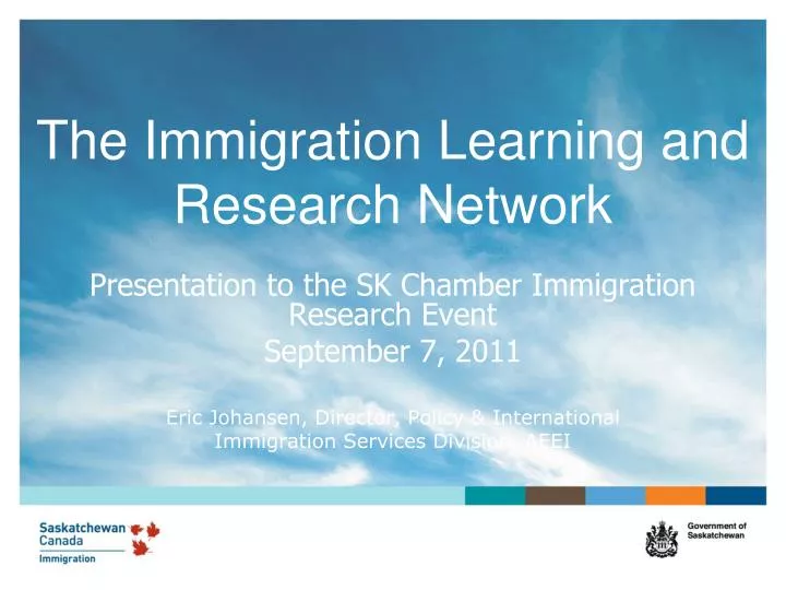 PPT - The Immigration Learning and Research Network PowerPoint ...