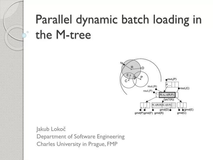 PPT - Parallel dynamic batch loading in the M-tree PowerPoint ...