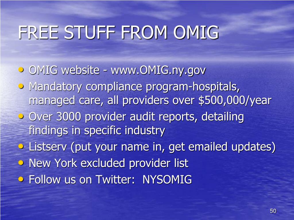 PPT - JAMES C. COX ACTING NEW YORK MEDICAID INSPECTOR GENERAL James.Cox ...