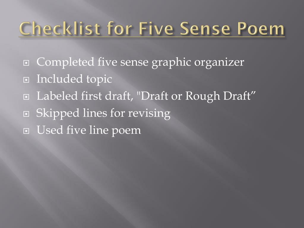PPT - Five Senses Poetry 2 nd Grade PowerPoint Presentation, free ...