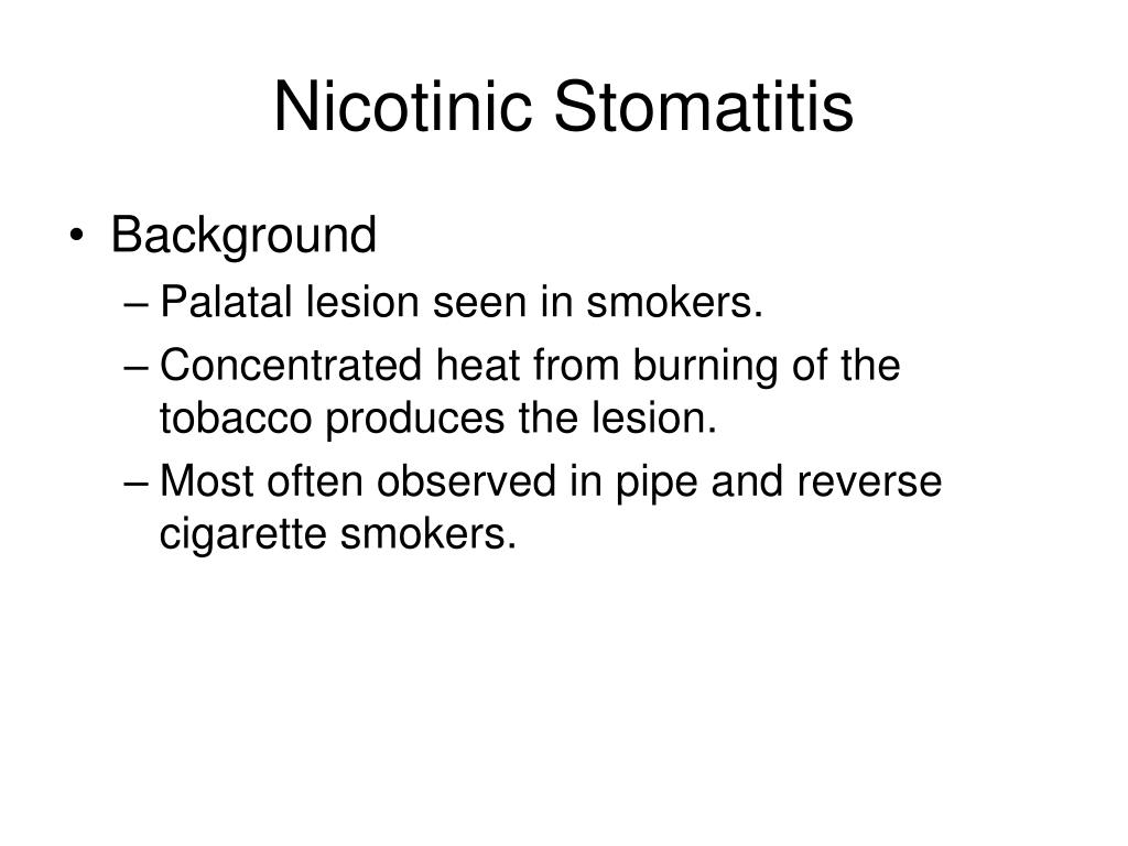 PPT - Tobacco –Related Lesions Oral Medicine Block PowerPoint ...
