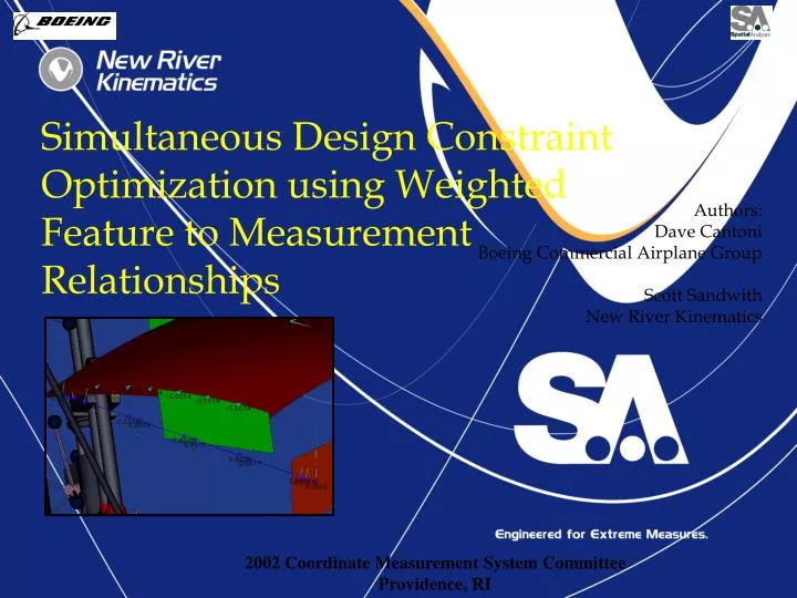PPT - Simultaneous Design Constraint Optimization using Weighted Feature to Measurement ...