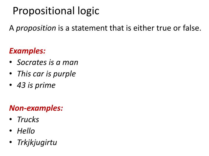 Ppt Propositional Logic Powerpoint Presentation Id 3083766