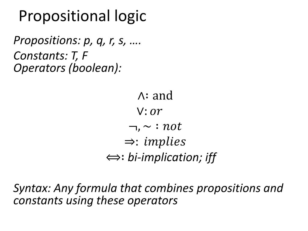 PPT - Propositional Logic PowerPoint Presentation, free download - ID ... PPT - Propositional Logic PowerPoint Presentation, free download - ID ...