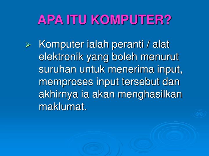 PPT - PENGENALAN KEPADA KOMPUTER (PERKAKASAN) PowerPoint Presentation ...