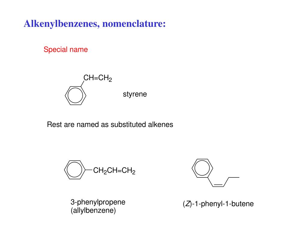 PPT - Arenes : compounds containing both aliphatic and aromatic parts ...