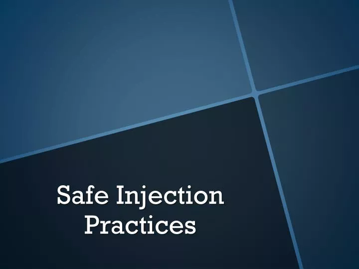 PPT - Safe Injection Practices PowerPoint Presentation, free download ...