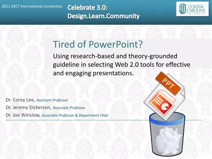PPT - Tired of PowerPoint? PowerPoint Presentation, free download - ID ...