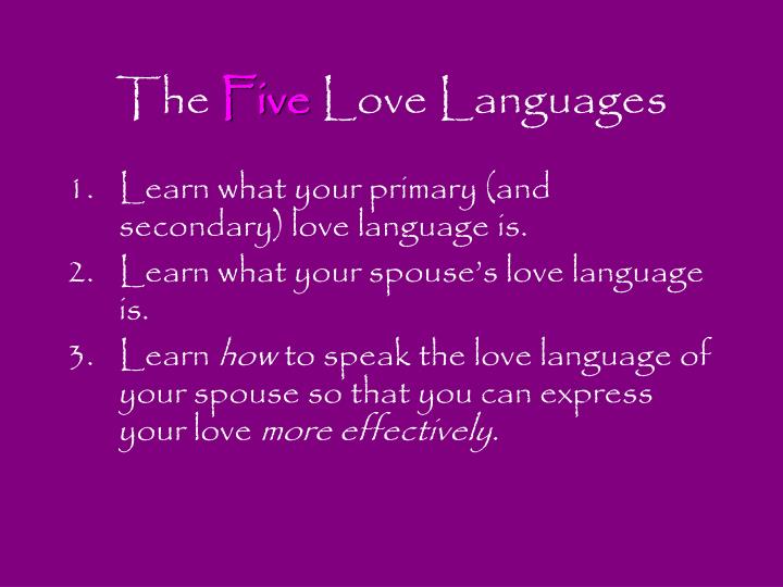 PPT - Introduction to the Five LOVE LANGUAGES PowerPoint Presentation ...