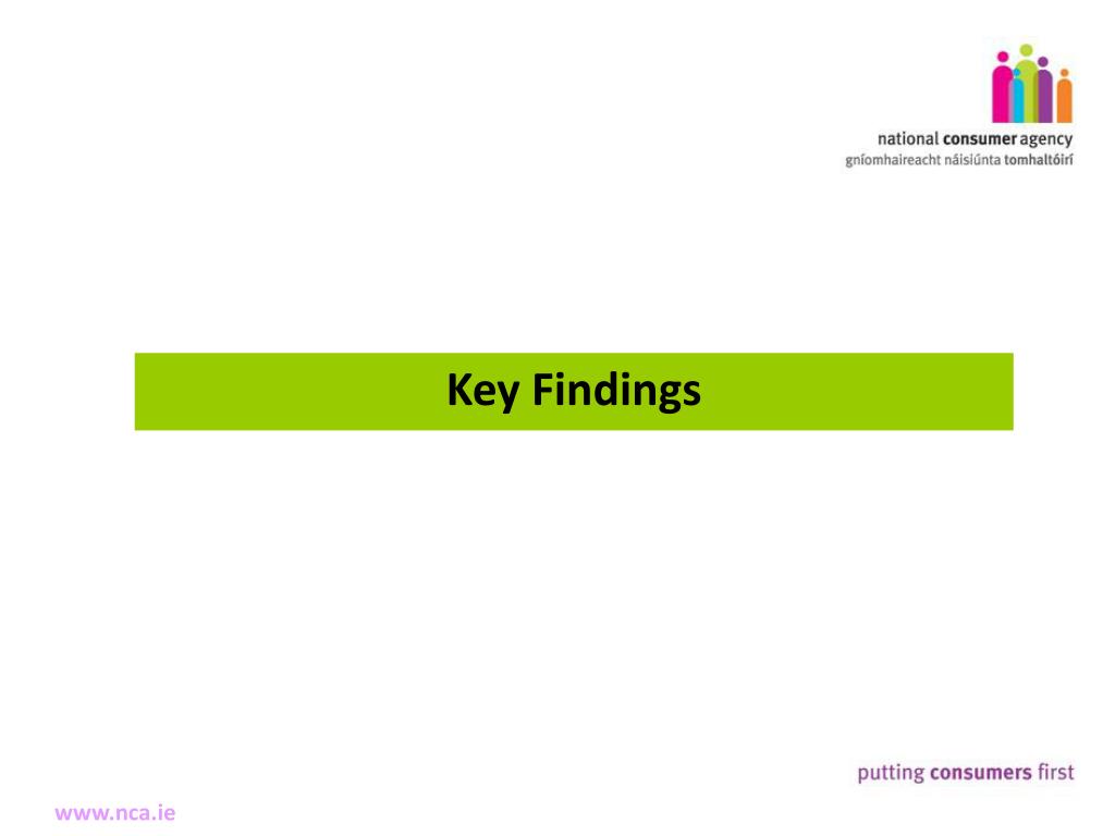 PPT - National Consumer Agency Market Research Findings: Consumer ...