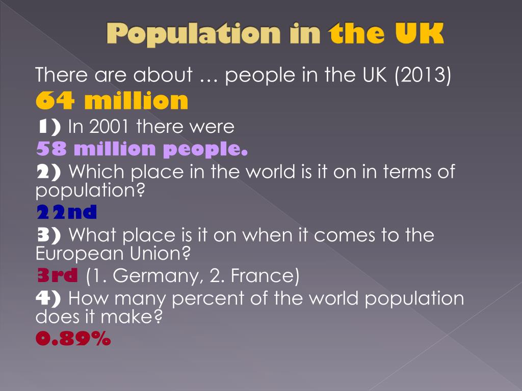 PPT - The United Kingdom: Fun facts and figures PowerPoint Presentation ...