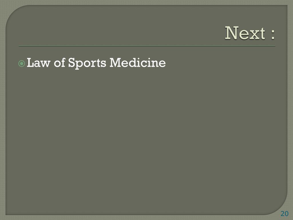 PPT - Sports Medicine PowerPoint Presentation, free download - ID:3086138