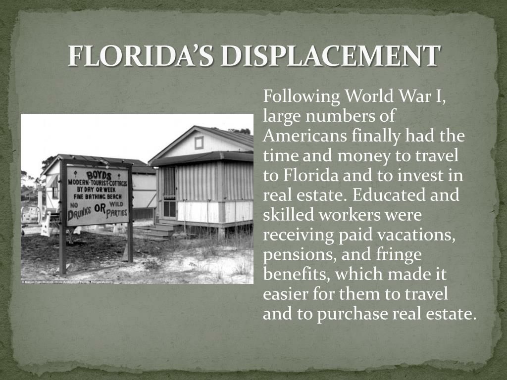 PPT - THE FLORIDA LAND BOOM OF THE 1920s PowerPoint Presentation, free ...