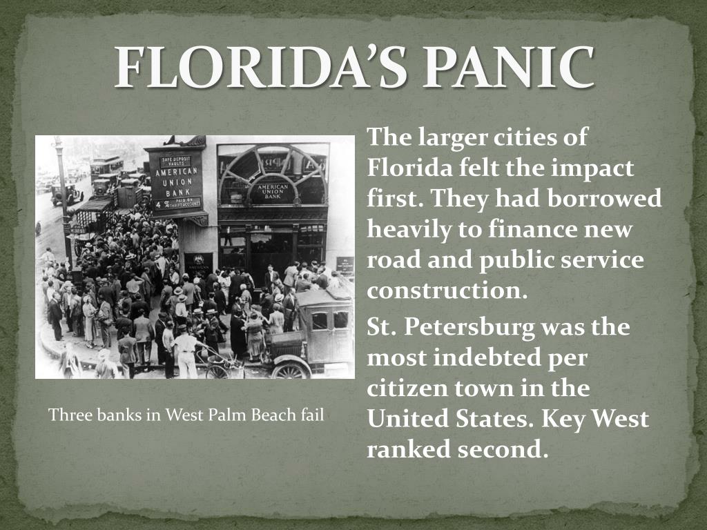 PPT - THE FLORIDA LAND BOOM OF THE 1920s PowerPoint Presentation, free ...