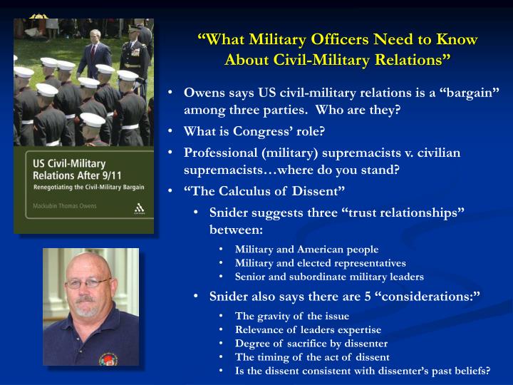PPT - Civil-Military Relations Source: Naval War College Faculty ...