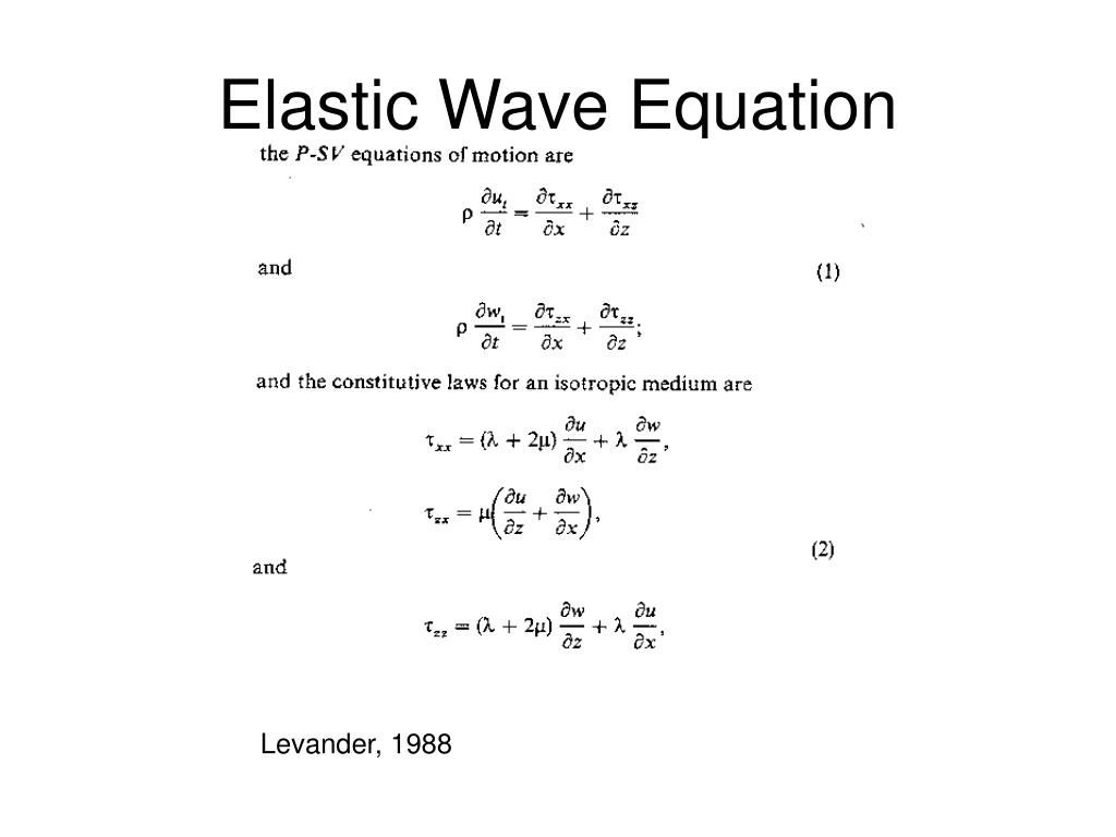 Ppt Elastic And Acoustic Wave Phenomena Powerpoint Presentation Free