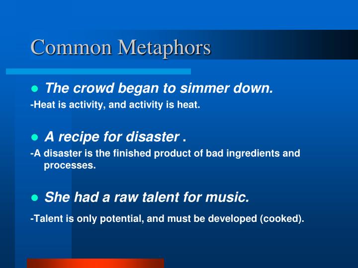 PPT - Warm Up- Pair/Share Discuss what you know about metaphors ...