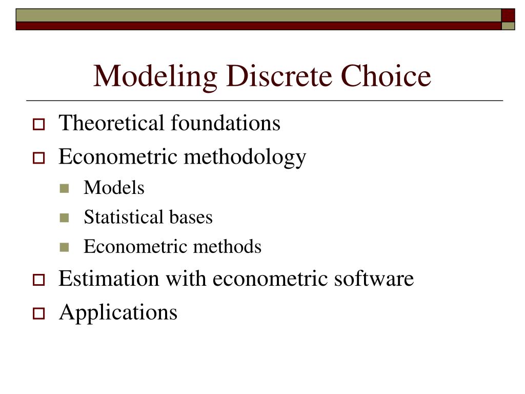 PPT - Discrete Choice Modeling PowerPoint Presentation, free download ... PPT - Discrete Choice Modeling PowerPoint Presentation, free download ...