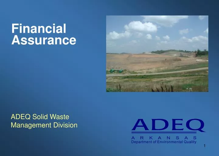 PPT - Financial Assurance PowerPoint Presentation, free download - ID ...