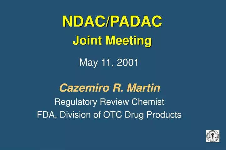 PPT - NDAC/ PADAC Joint Meeting PowerPoint Presentation, free download ...