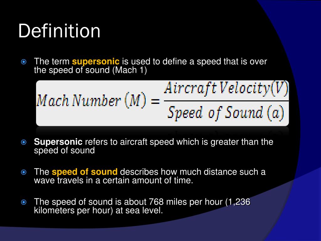 PPT - AVIATION HISTORY Week 13 Chapter 11: Supersonic Aircraft ...