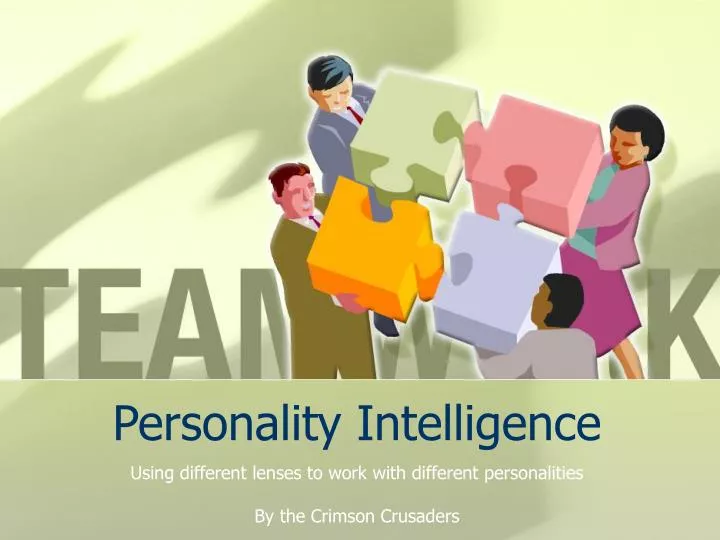 PPT - Personality Intelligence PowerPoint Presentation, free download ...