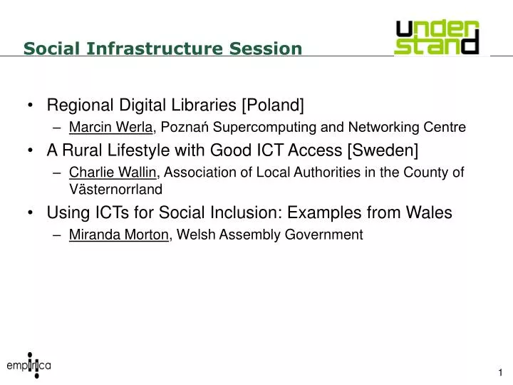 PPT - Social Infrastructure Session PowerPoint Presentation, free ...
