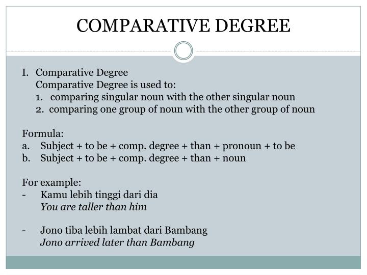 PPT - Comparative and Superlative Degree PowerPoint Presentation - ID:3089299