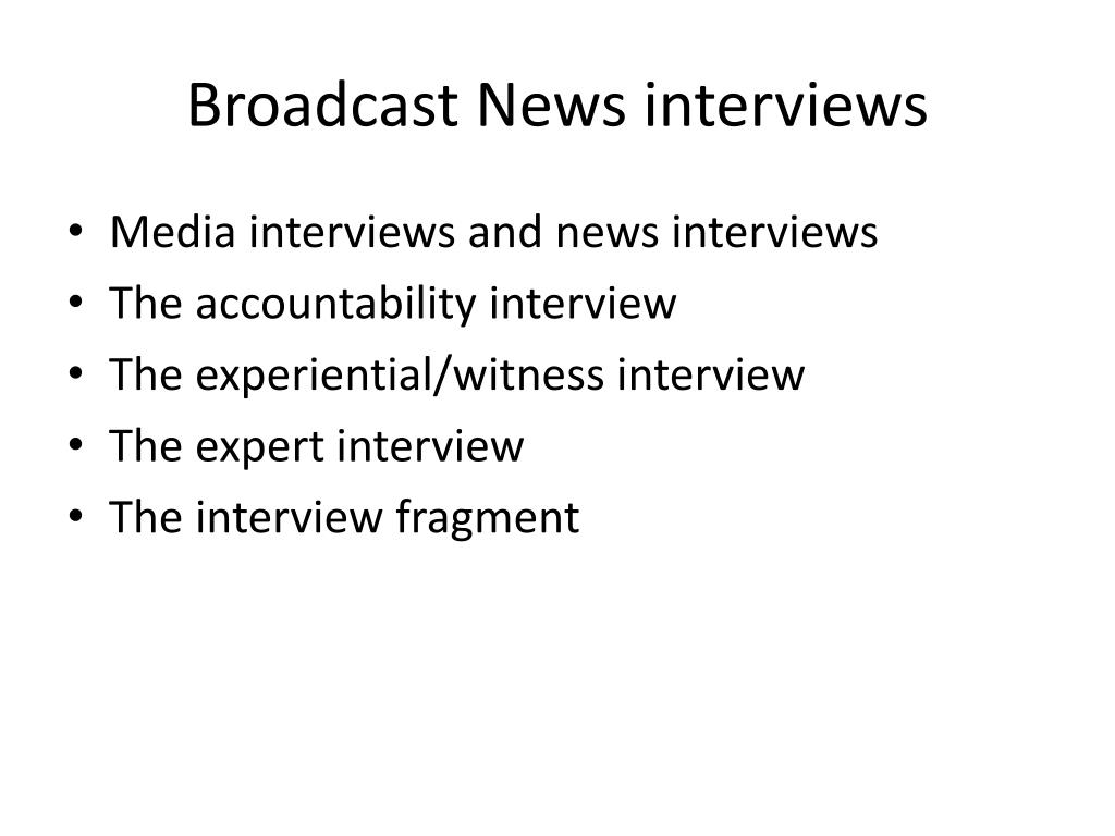 PPT - TV news PowerPoint Presentation, free download - ID:3089446
