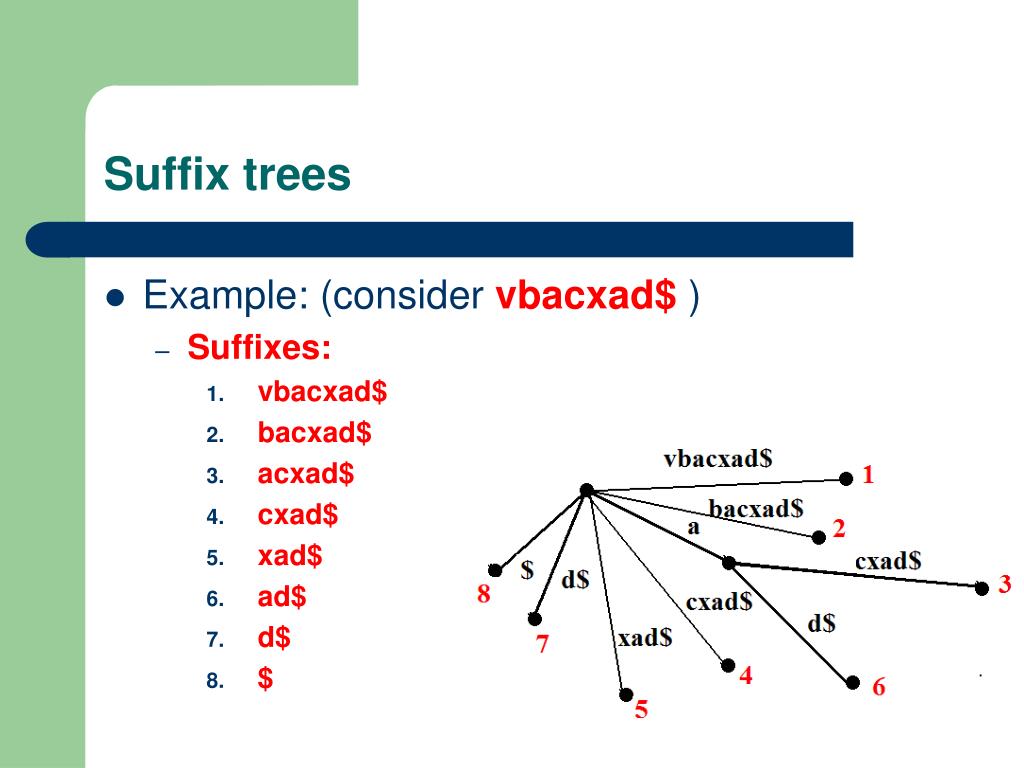 PPT - Suffix Trees and Suffix Arrays PowerPoint Presentation, free ... PPT - Suffix Trees and Suffix Arrays PowerPoint Presentation, free ...
