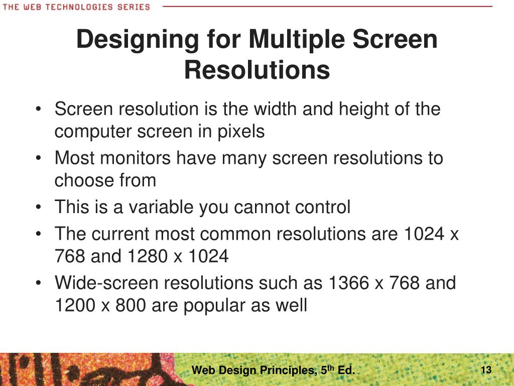 PPT - Web Design Principles 5 th Edition PowerPoint Presentation, free ...