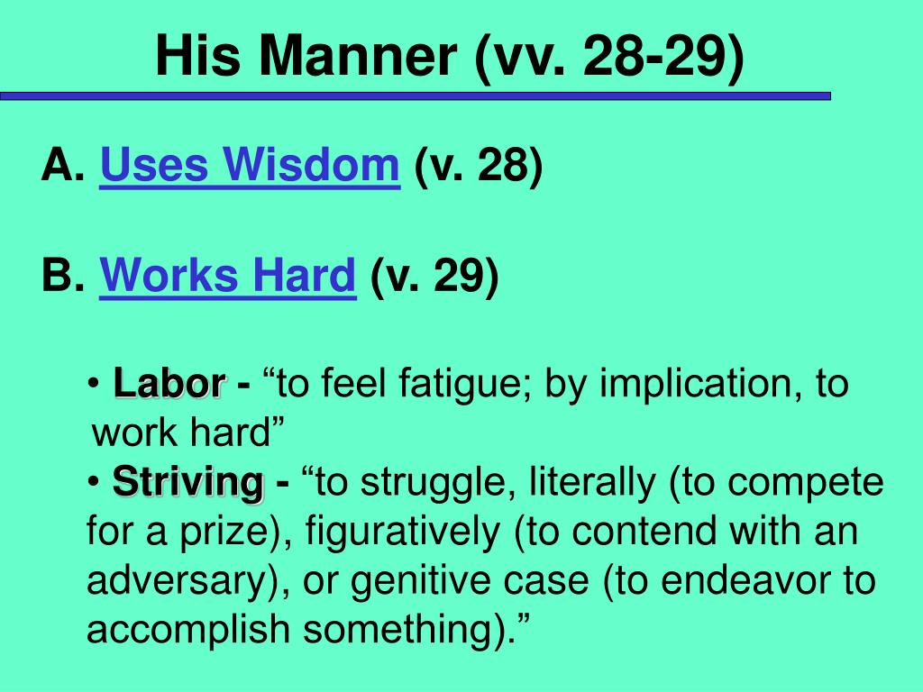 PPT - Colossians 1:24-29 Paul’s Ministry PowerPoint Presentation, free ...